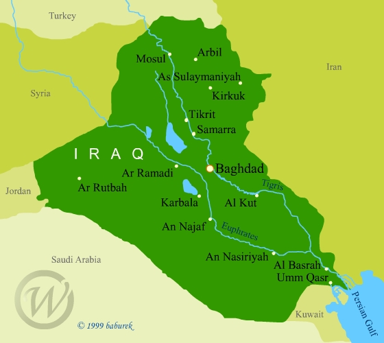 Map of Iraq