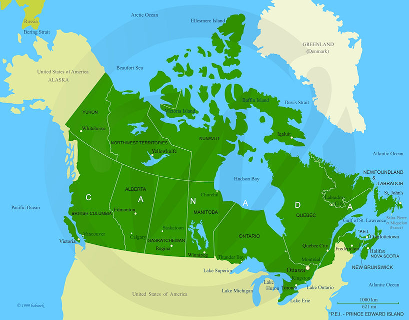 Where Is The Atlantic Ocean On A Map Of Canada Map - Infoupdate.org